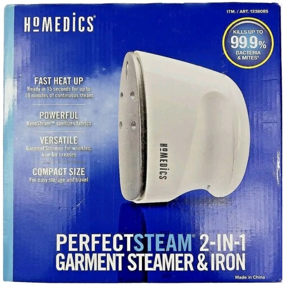 Homemedics | Other | Homedics Perfec Steam 2in Garment Steamer Iron | Poshmark
